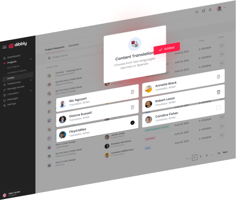 Content Translation | Dibbly